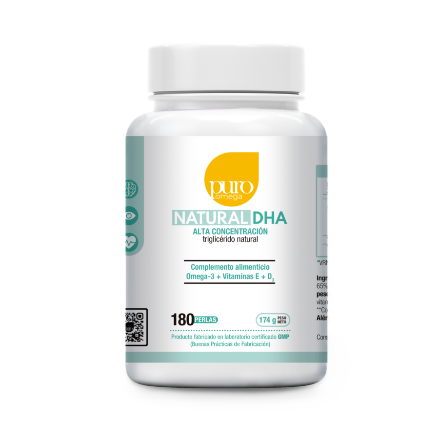 Natural DHA alta concentración - Omega 3 DHA y EPA